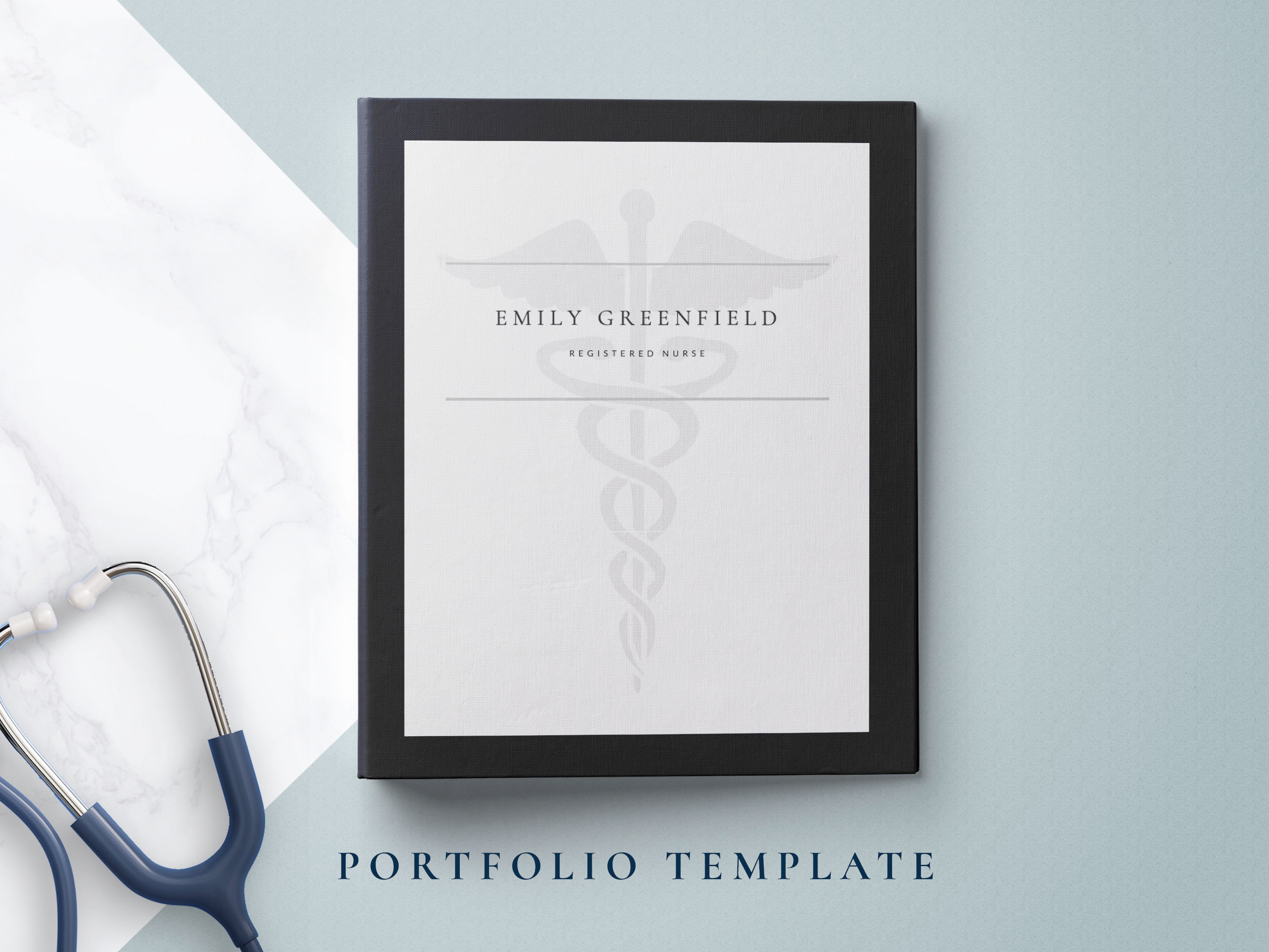 Nursing Portfolio Template for Google Docs & Word With ATS Friendly ...