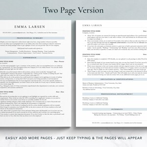ATS Friendly Resume Template for Google Docs, Word and Pages Resume ...