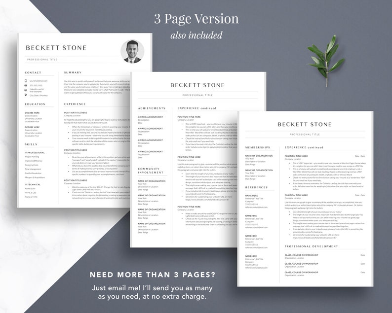Lebenslauf Vorlage, Curriculum Vitae CV Template With Photo for Word ...
