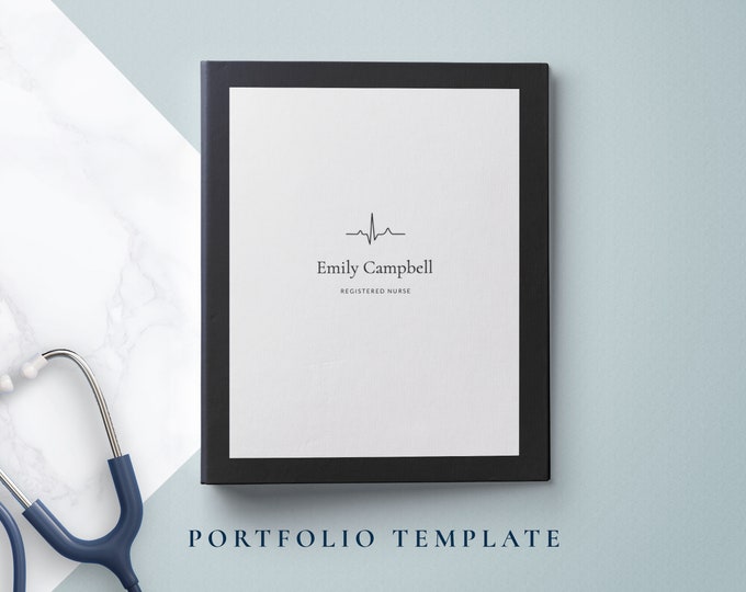 Nursing Portfolio Template, Floral, Registered Nurse Template, Resume ...