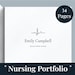 Nursing Portfolio Template for Google Docs & Word With 34 Pages ...