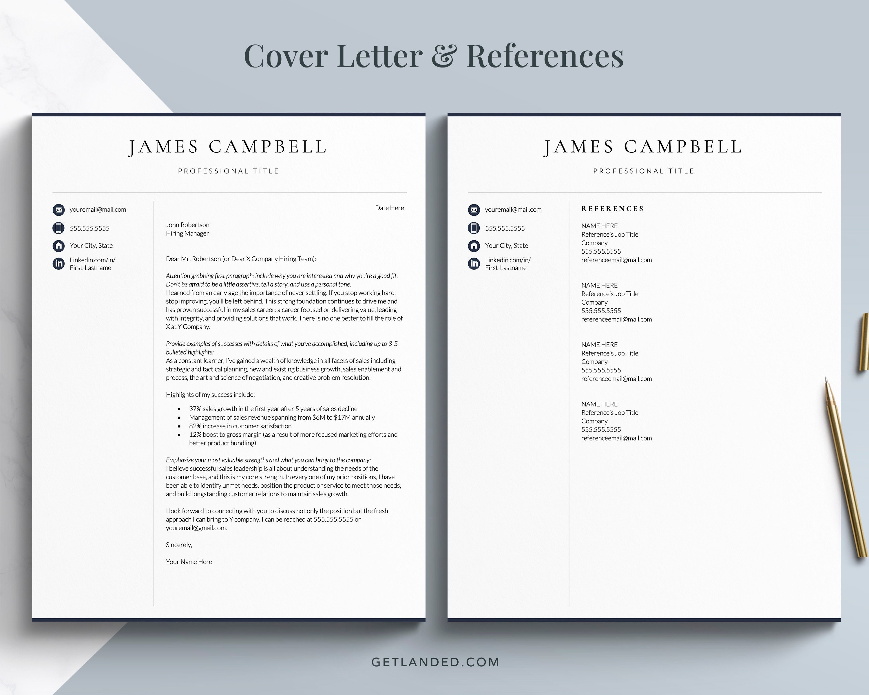 Executive Director Resume Template for Google Docs, Word & Pages ...