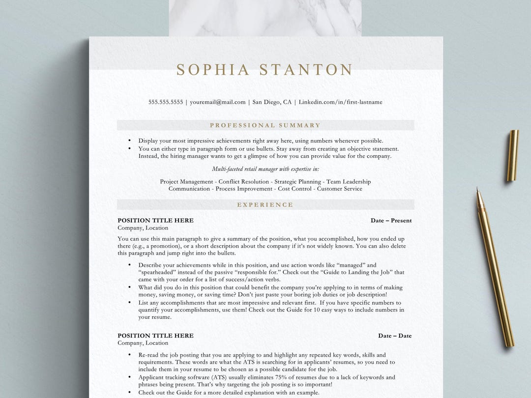 Executive Assistant Resume for Google Docs, Word & Pages, Admin ...