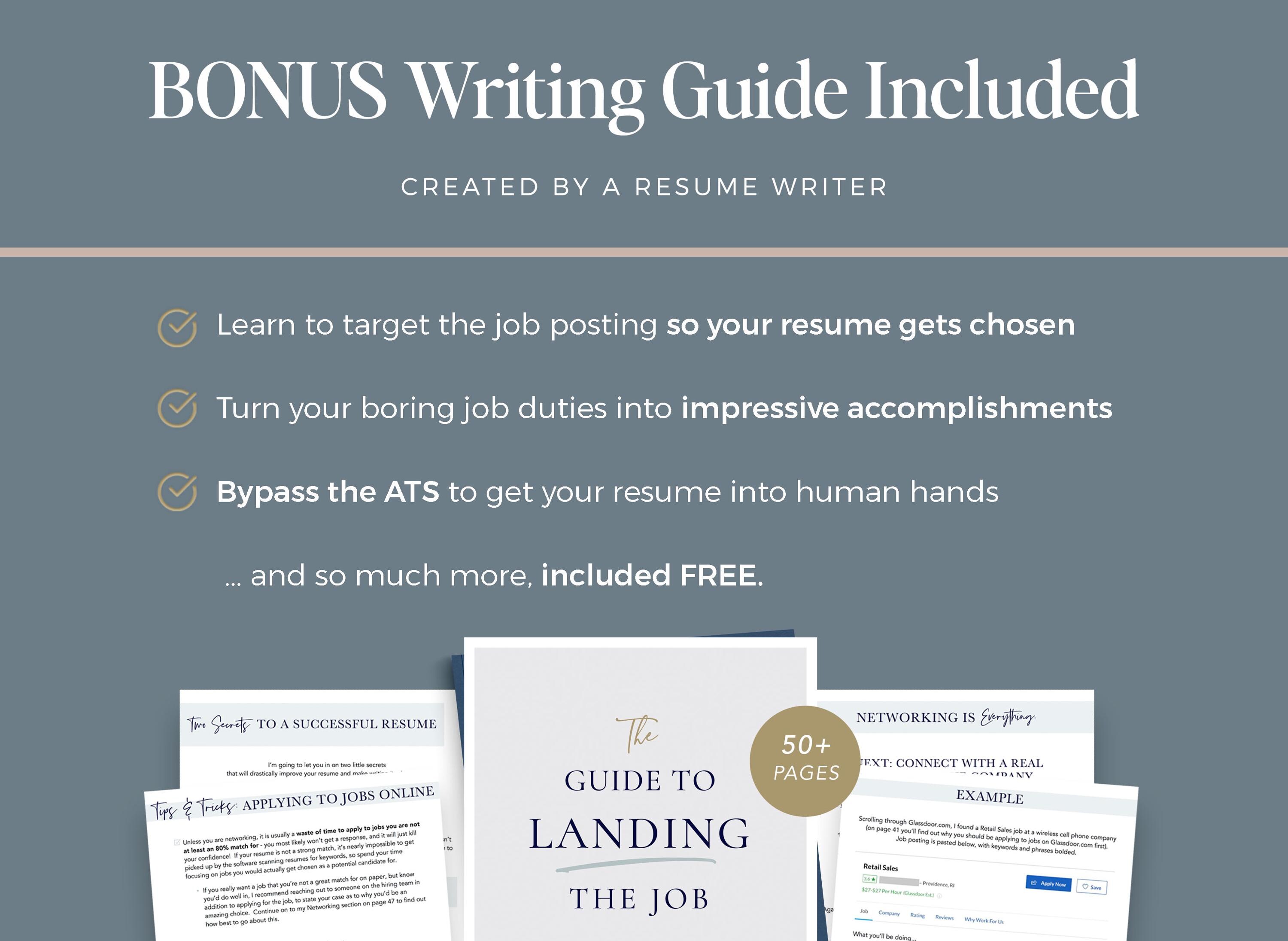 Teacher Resume Template for Google Docs, Word & Pages | ATS Friendly ...