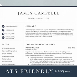 Executive Director Resume Template for Google Docs, Word & Pages ...