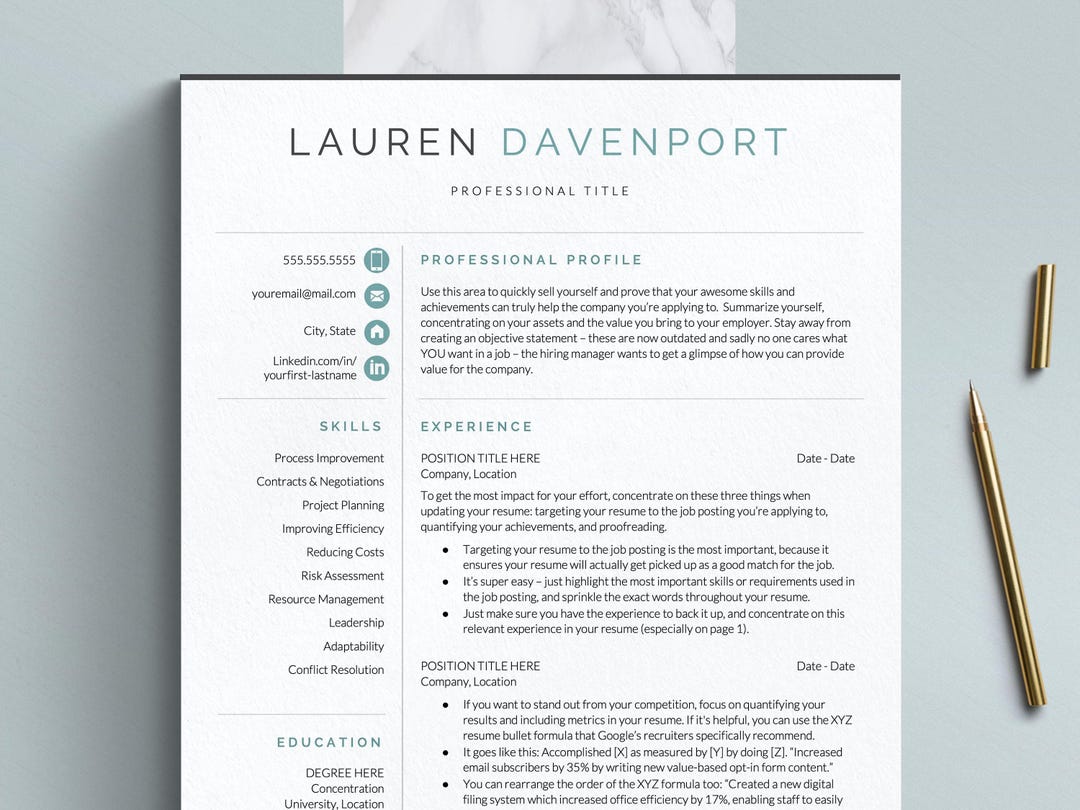 Sales Associate Resume, Retail Resume Template for Google Docs, Word ...