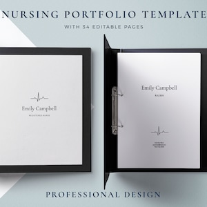 Nursing Portfolio Template for Google Docs & Word With 34 Pages ...