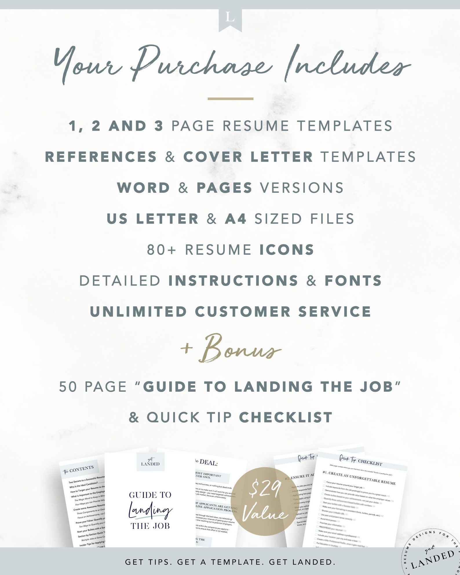 Teacher Resume Template for Word & Pages Apple Resume - Etsy