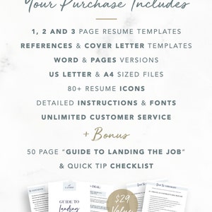 Teacher Resume Template for Word and Pages | 1, 2 & 3 Page Teacher ...