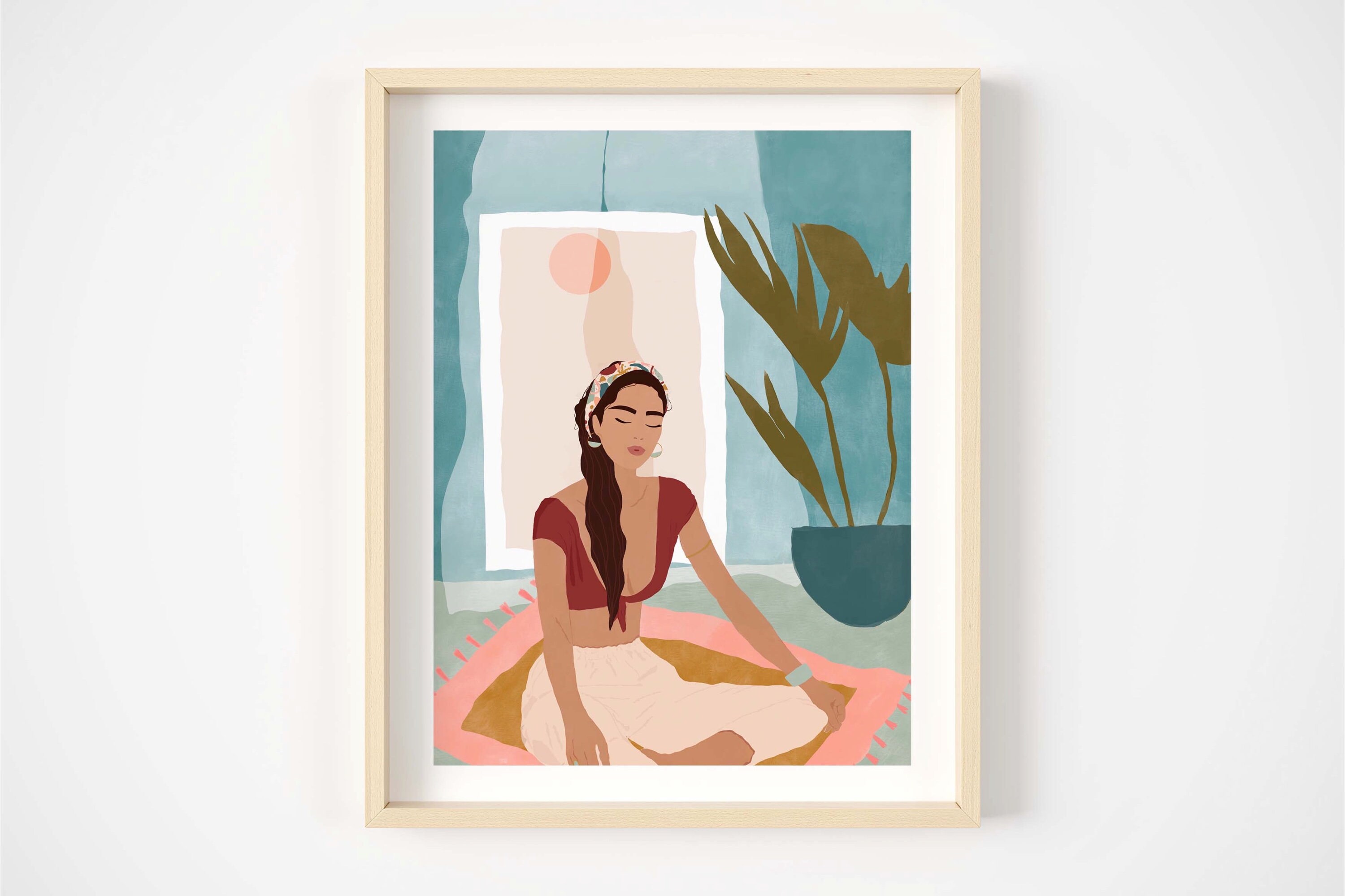 Yoga Print Yoga Studio Decor Yoga Artwork Yoga Wall Art | Etsy UK