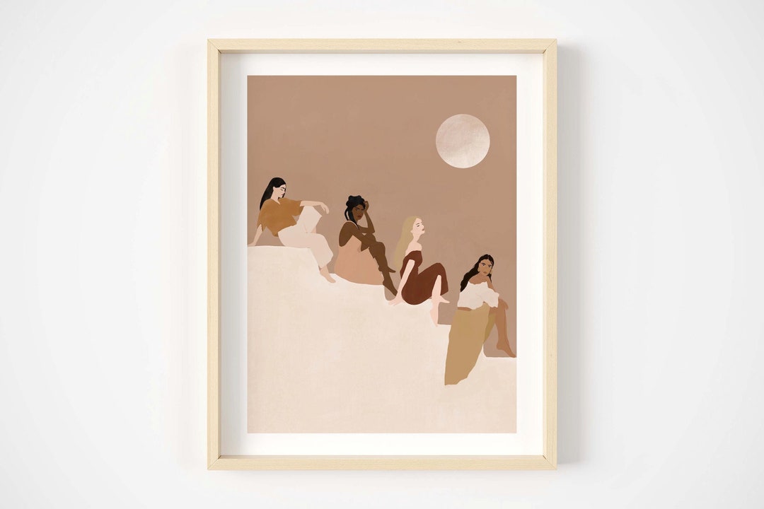 Women Empowerment Art Print, Feminist Art, Wall Decor, Women Supporting ...