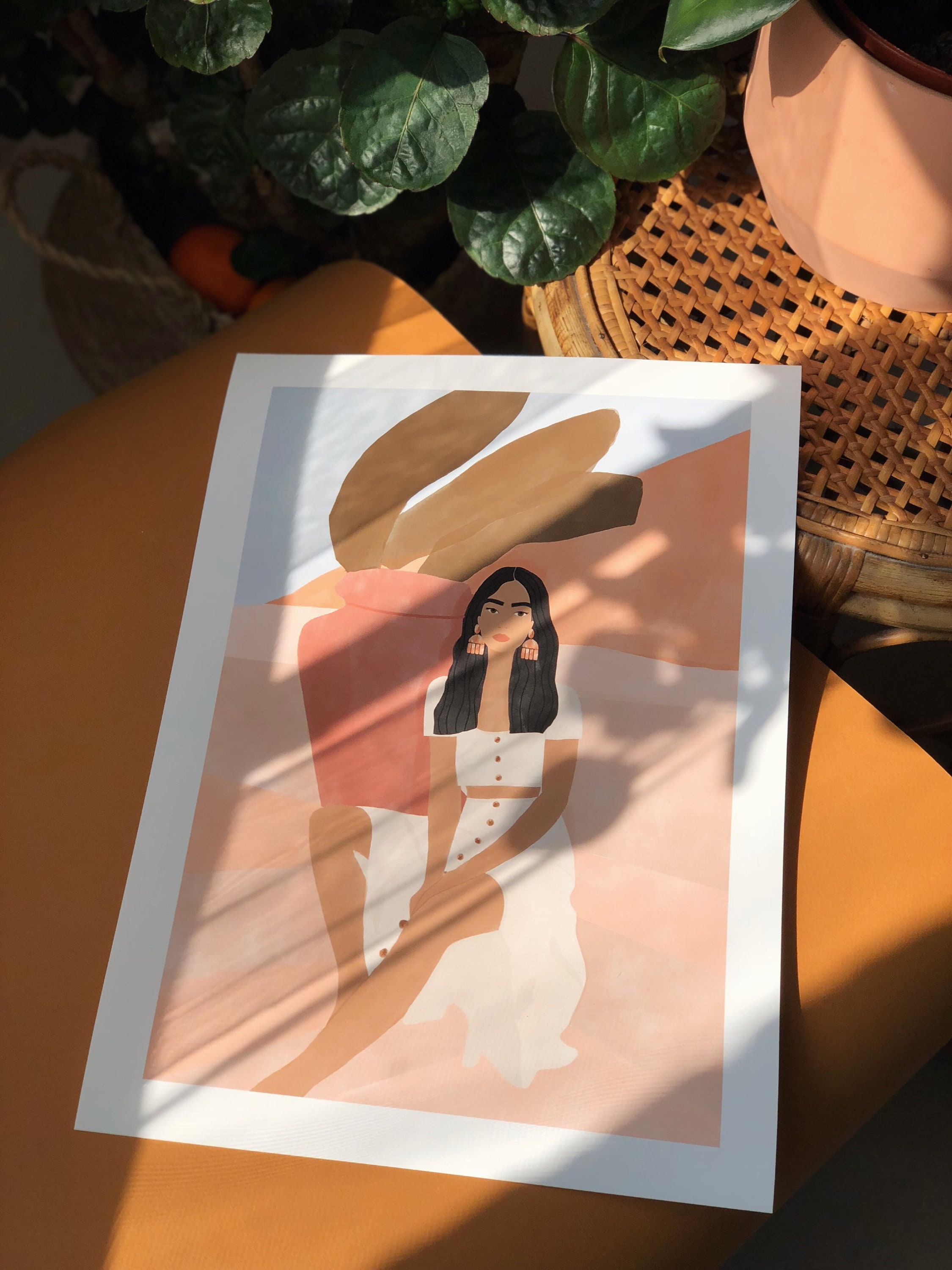 Woman Art Print Woman of Colour Art Print | Etsy