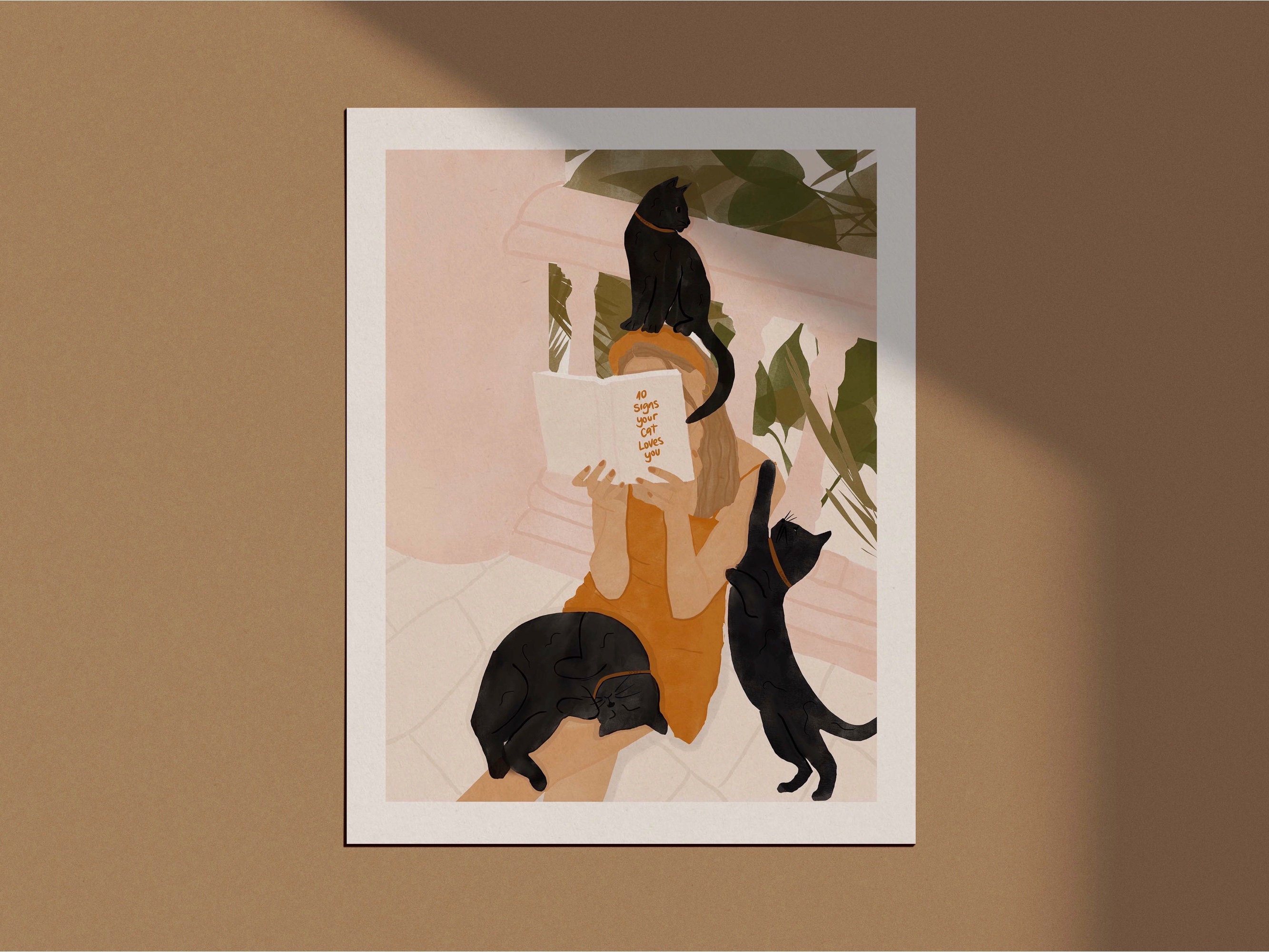 Cat Lover Art Print Cat Poster Crazy Cat Lady Art Print | Etsy