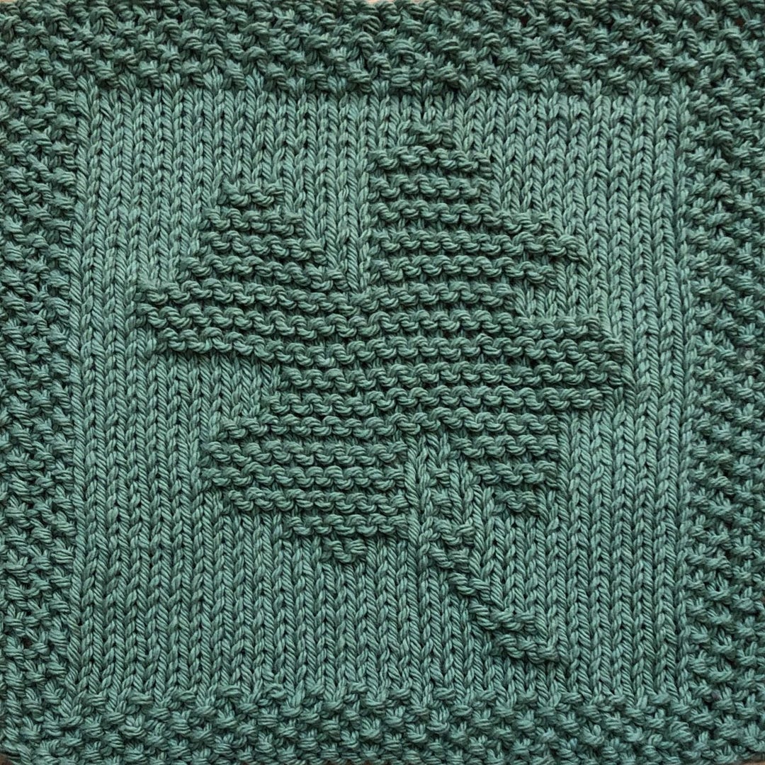Four Leaf Clover Knit Dishcloth Pattern Only *PDF Digital Download* - Etsy