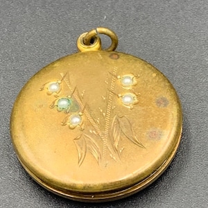 Vintage Locket, Lilly of the Valley Motif, Art Nouveau - Etsy