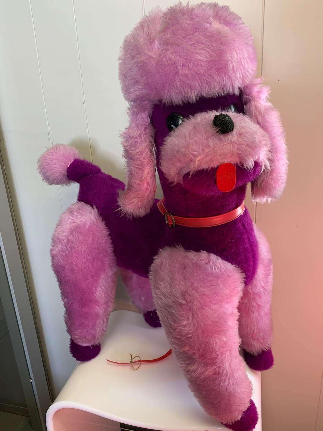 Poodle, Stuffed, 1950s , Pink and Purple - Etsy