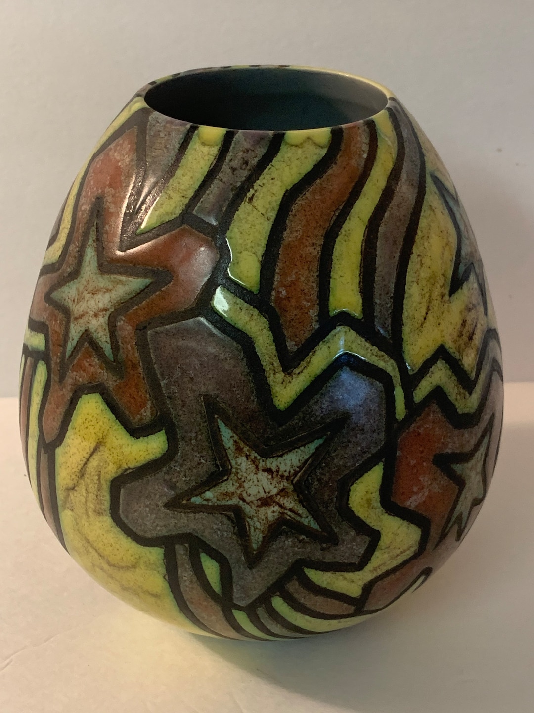 Gouda Vase RARE Royal Goedewaagen Inca 1500 Vase Willem Van - Etsy