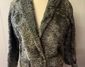 Long Persian Lamb Coat With Mink Collar - Etsy