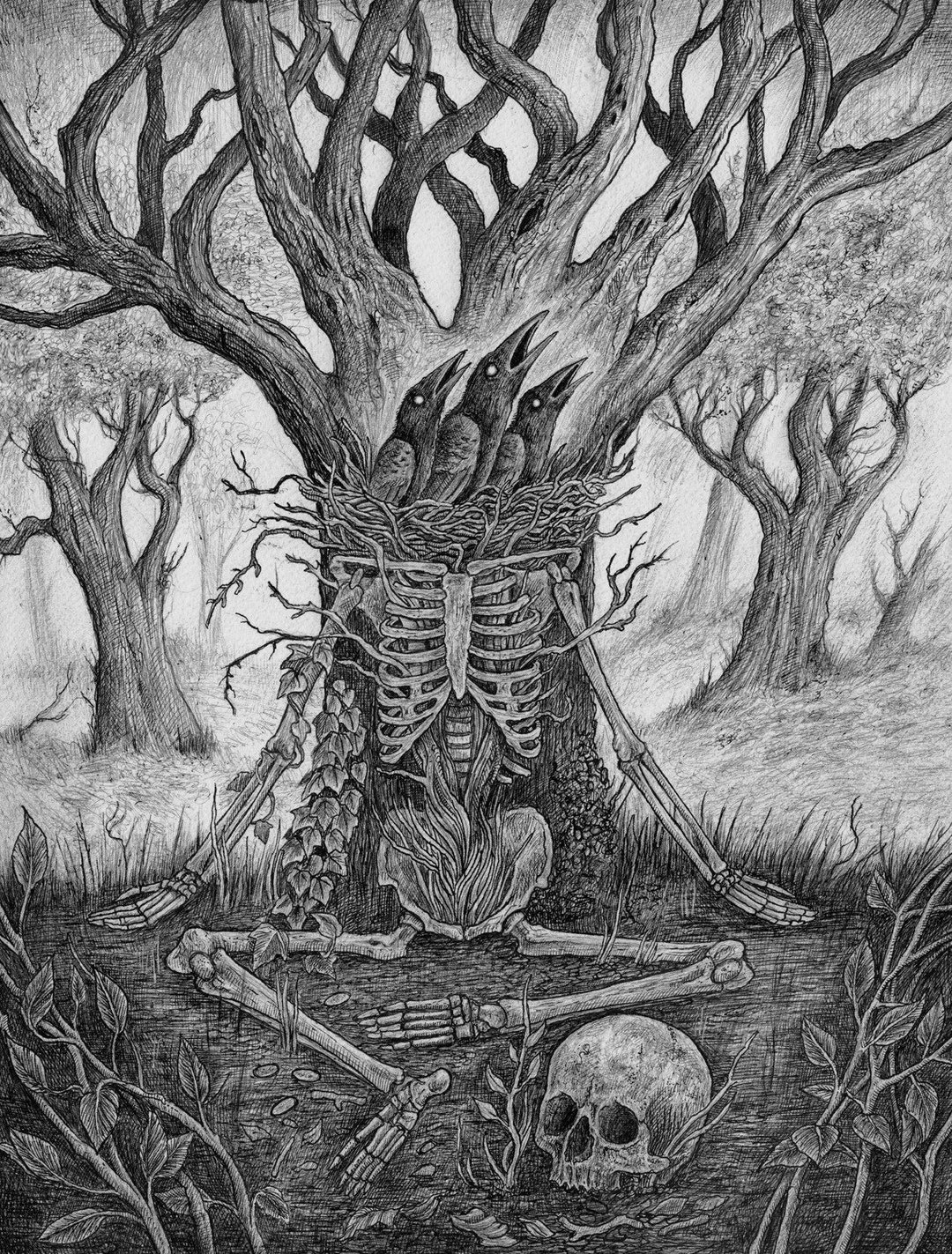 Three Heads A3 Print - Etsy