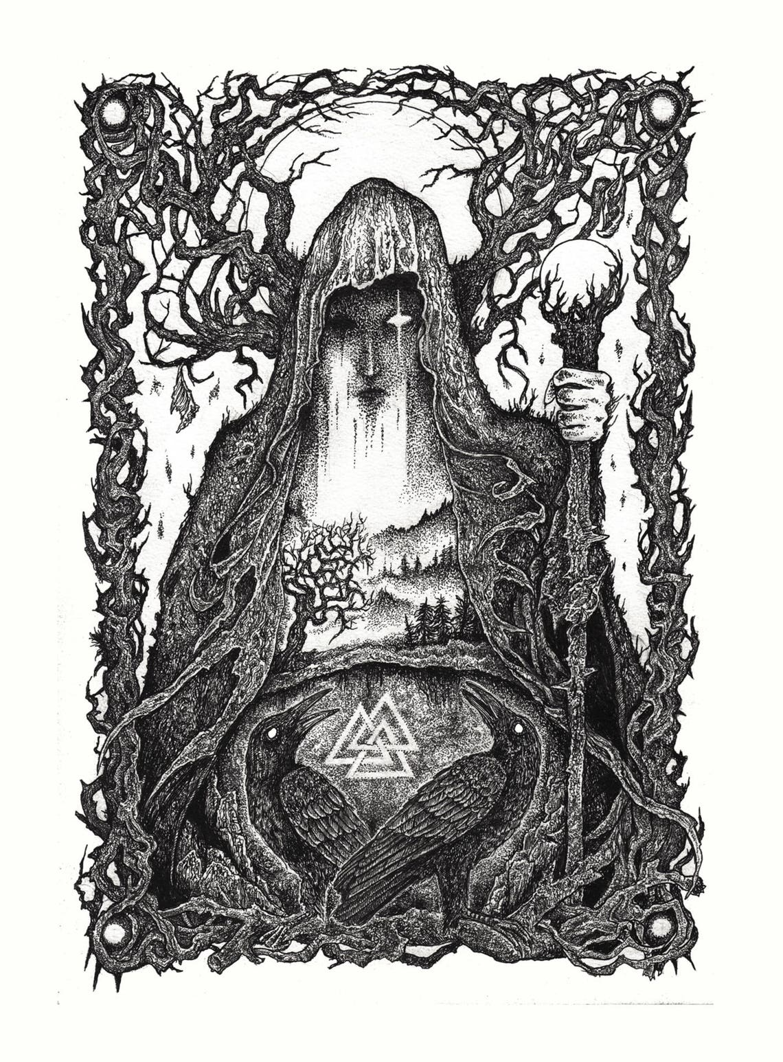 Odin A3 Print - Etsy