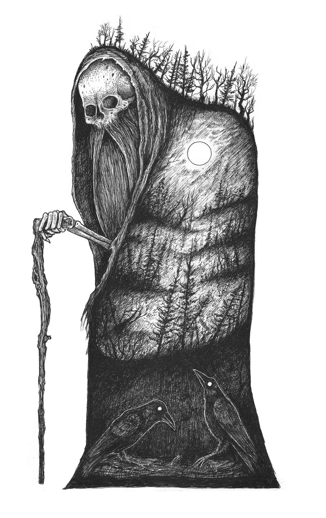 Old Man Winter A3 Print - Etsy