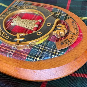 CLAN MACLEAN Crest Wall Plaque With the Motto virtue - Etsy