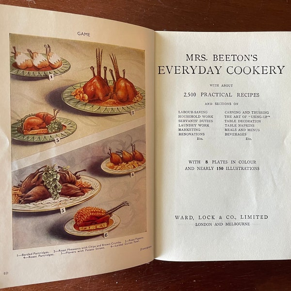 Mrs Beeton Book - Etsy