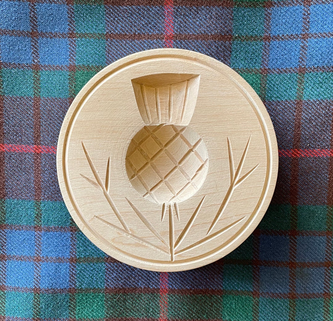 Thistle 4 Inch Shortbread Mould/butter Press/stamp. Scottish Vintage ...