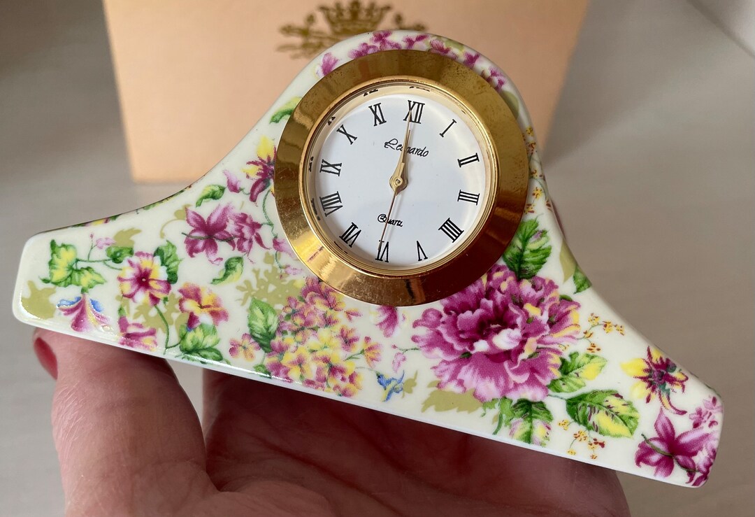 Leonardo Collection Small Mantle Clock Unused in Original Box. Pretty ...