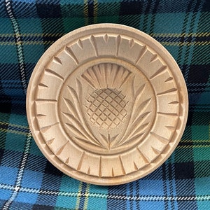Scottish Shortbread 5 X 1 Cookie Mould. Traditional Wood Thistle ...