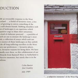WEST HIGHLAND LANDSCAPE by Jim Crumley 1989. Colin Baxter's Photographs ...