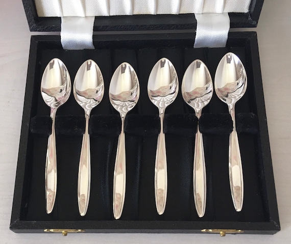 Dining & Serving EPNS 6 Spoons Vintage Spoons Set Flatware & Silverware ...