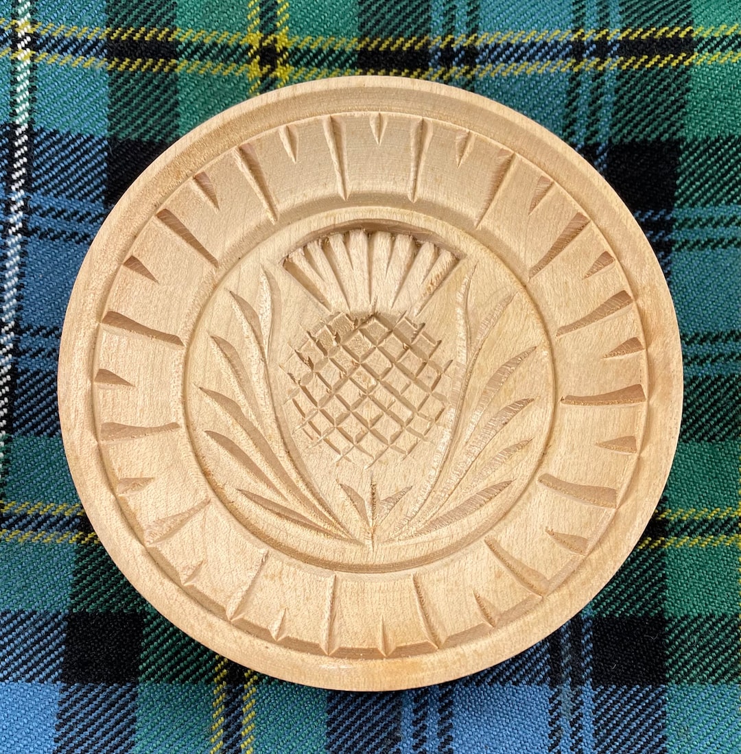 Scottish Shortbread 5 X 1 Cookie Mould. Traditional Wood Thistle ...