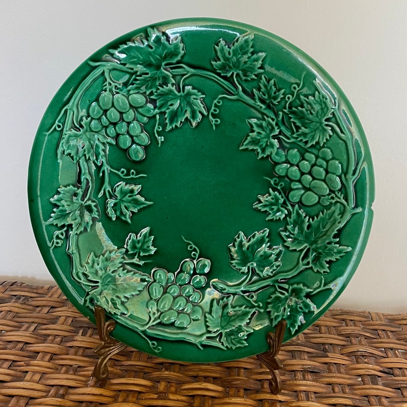 Majolica Leaf Plate - Etsy
