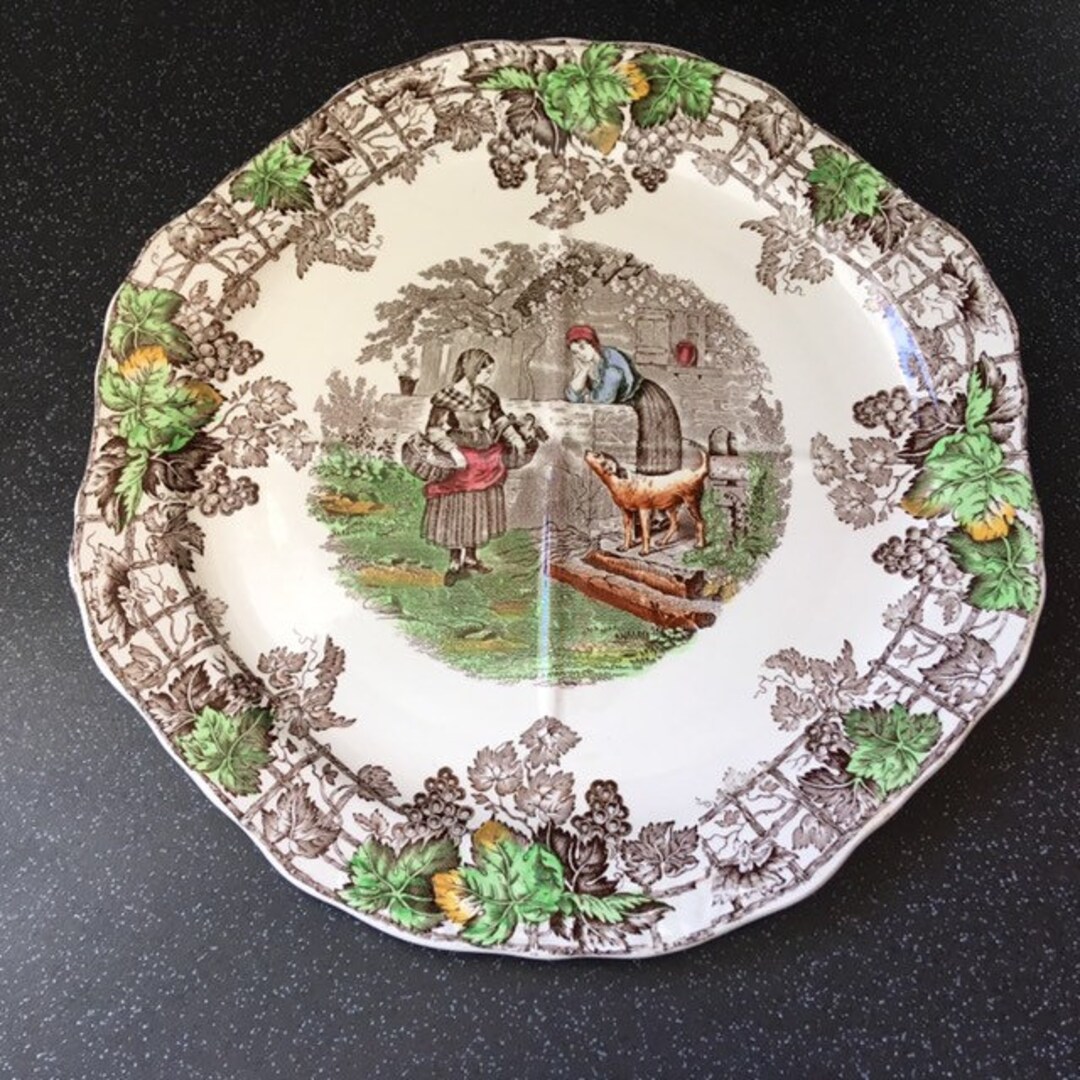 SPODE'S BYRON Series No. 1 Sandwich Plate. Four Section Plate. Pretty ...