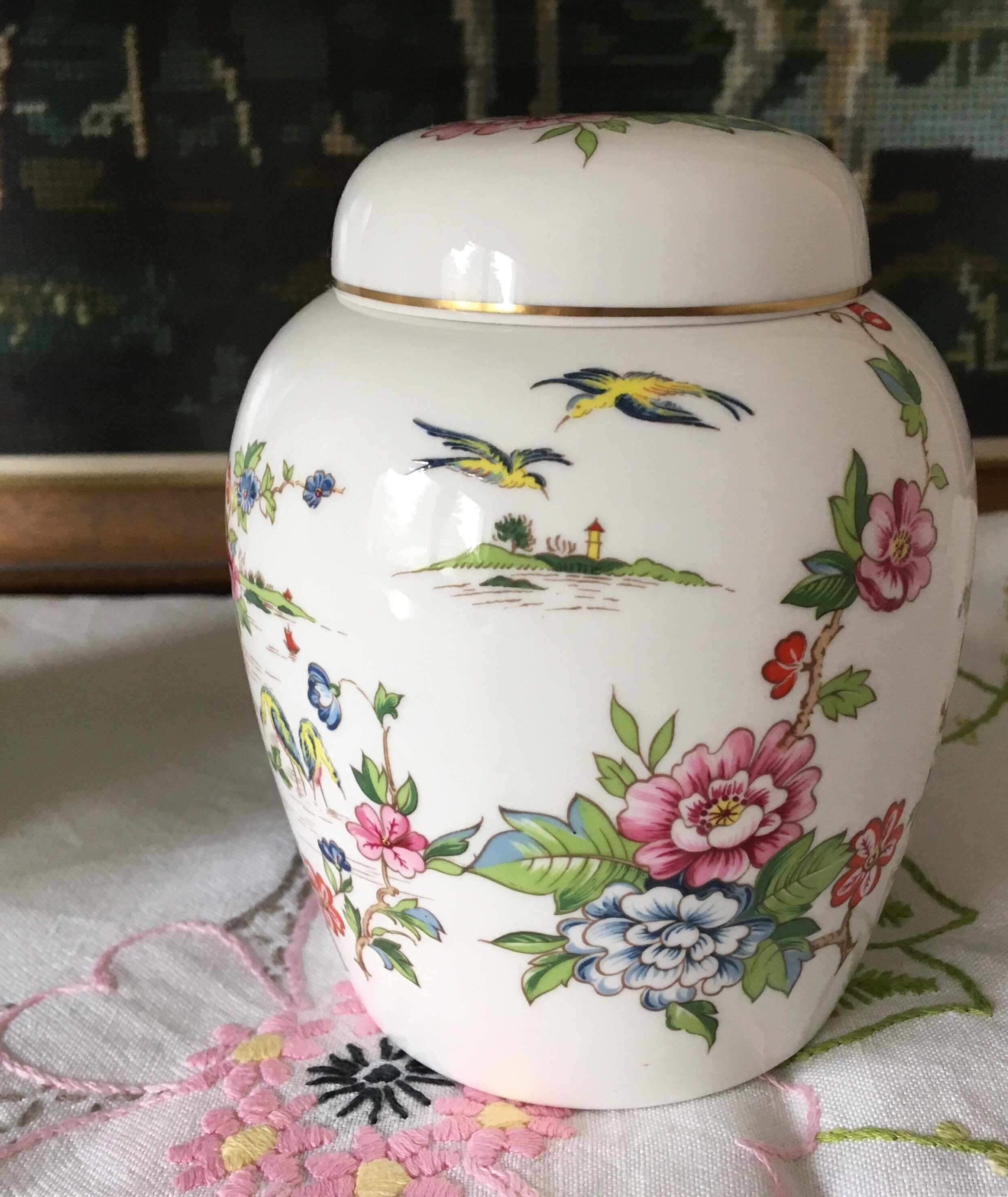 Crown Staffordshire PAGODA Ginger Jar. Fine Bone China Made | Etsy