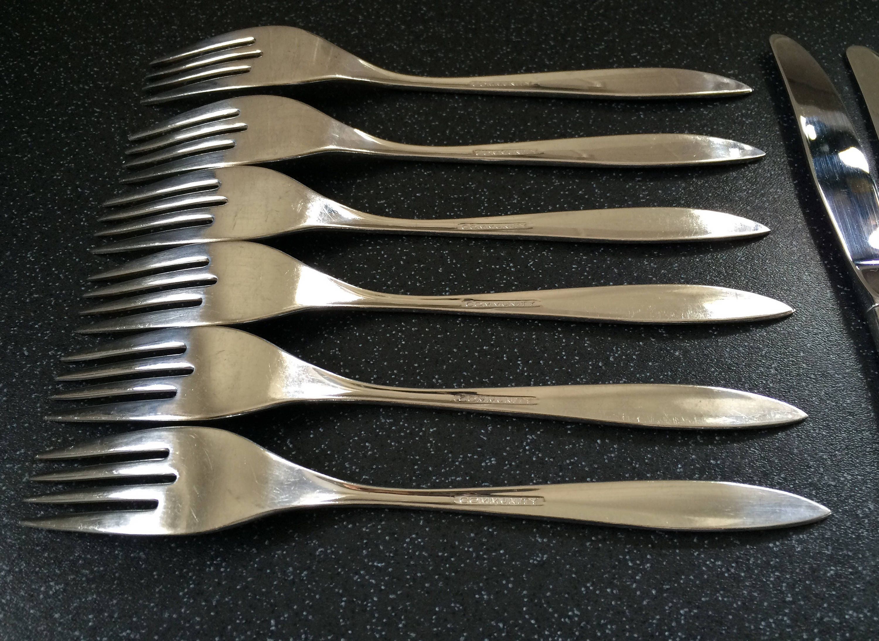 Vintage 12 Piece Oneida Silver Plate COMMUNITY SERENADE Pattern Cutlery ...