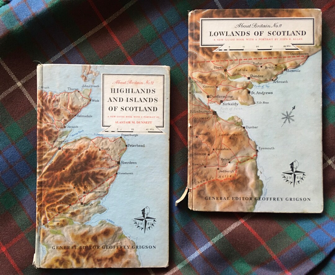 Vintage Scottish Guide Books, Highlands & Lowlands, 1951 - Etsy