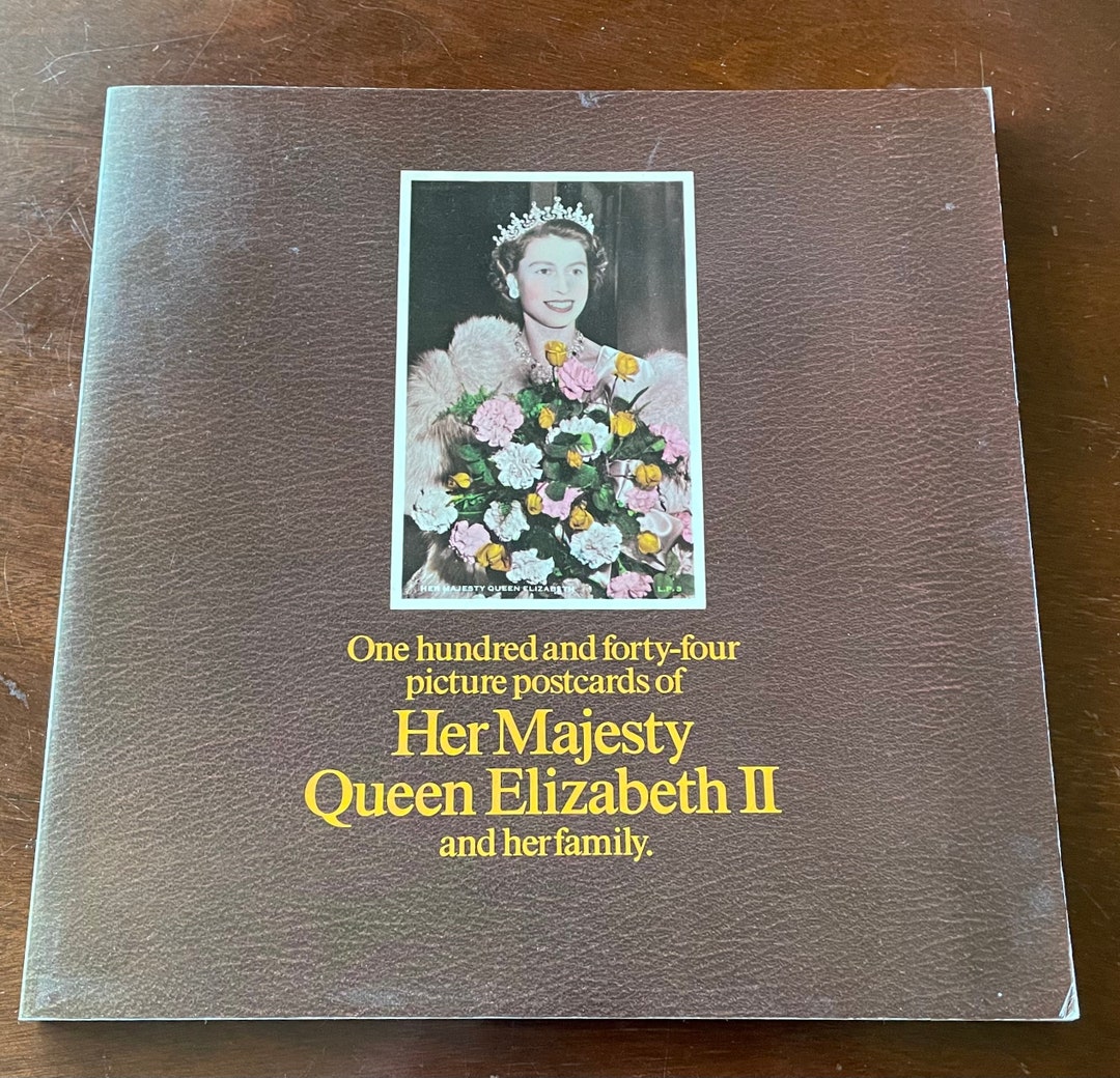 Queen Elizabeth II Postcards Book, 1923-1977 Silver Jubilee - Etsy