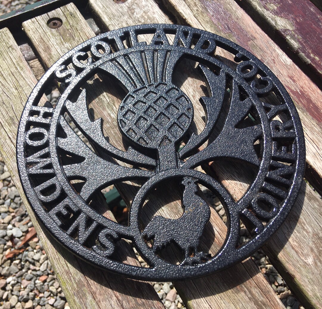 Scottish Thistle Trivet/teapot Stand/plant Stand. Cast Iron ...