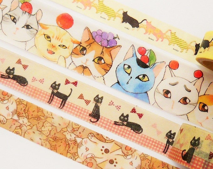 Cat Washi Tape Sample Set - Etsy