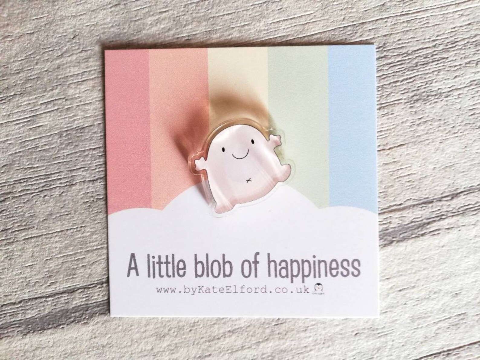 A Little Blob of Happiness Magnet Tiny Recycled Acrylic Mini | Etsy