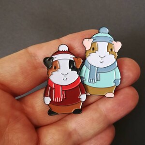 Seconds. Guinea Pig Enamel Pins Soft Enamel Badge Christmas - Etsy UK