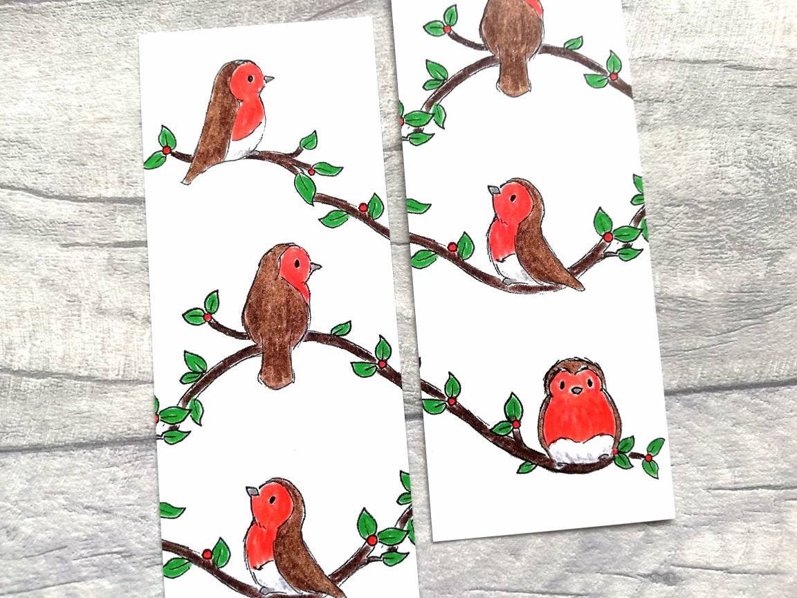 Robin bookmark bird page marker bookmark gift book lover - Etsy.de