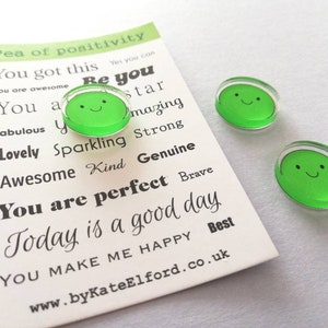 Pea of Positivity Magnet - the Original Pea, Tiny Recycled Acrylic ...
