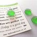 Pea of Positivity Magnet, Tiny Recycled Acrylic, Mini Cute Happy Pea ...