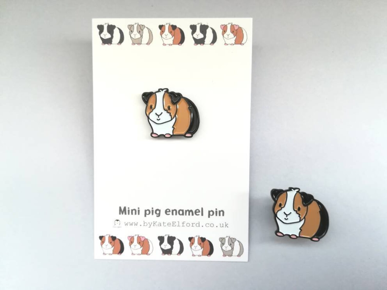 Mini Pig Enamel Pins Black Soft Enamel Badge Guinea Pig - Etsy UK