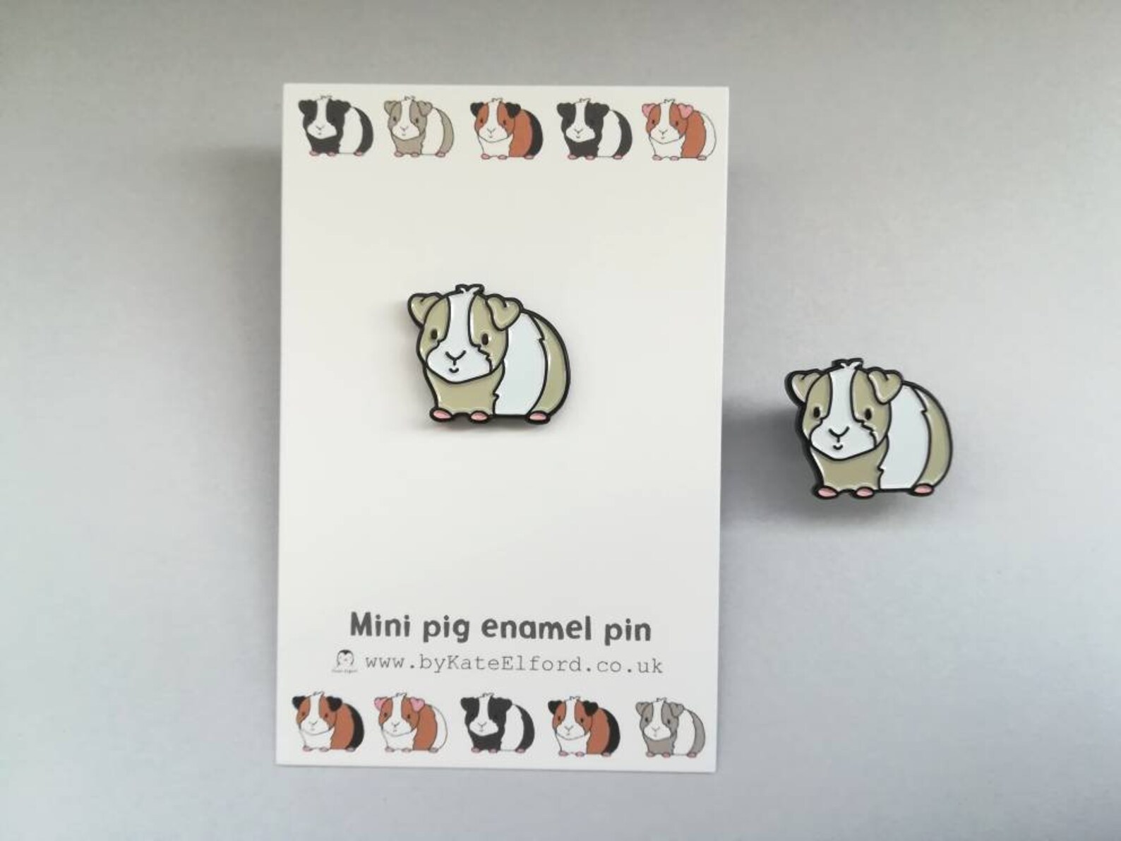 Mini Pig Enamel Pins Black Soft Enamel Badge Guinea Pig - Etsy UK