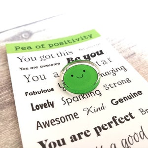 Pea of Positivity Magnet - the Original Pea, Tiny Recycled Acrylic ...