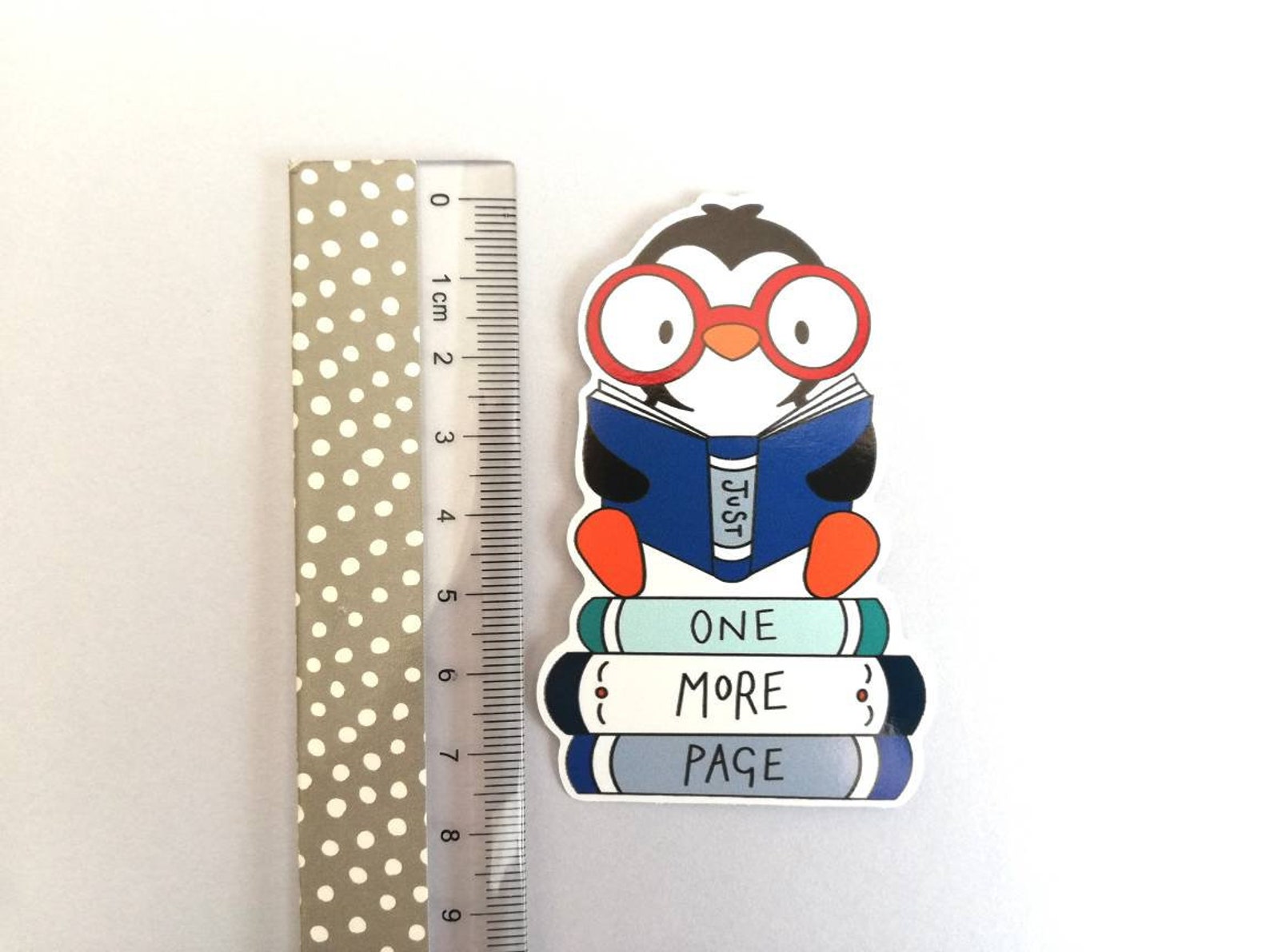 Penguin Vinyl Sticker Book Penguin Sticker Just One More | Etsy